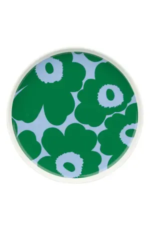 Marimekko Oiva Unikko Plate - Green