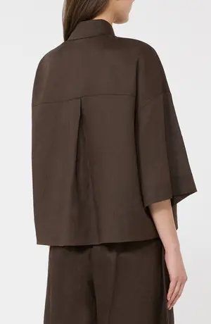 MM BY MAX MARA Linen Boxy Shirt