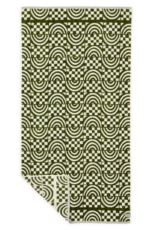SLOWTIDE Coco Rainbow Beach Towel Olive