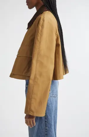 JW Anderson Waxed Cotton Swing Barn Jacket - Biscuit