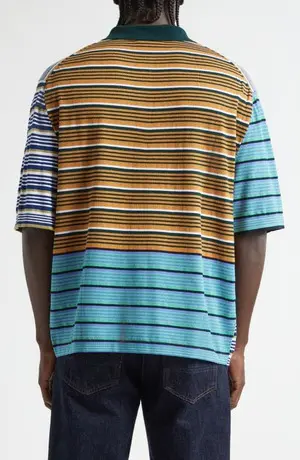 WASTE YARN PROJECT Pico Stripe One Of A Kind Polo
