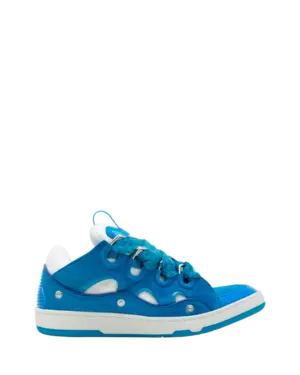 LANVIN Curb Patch Sneakers - Blue