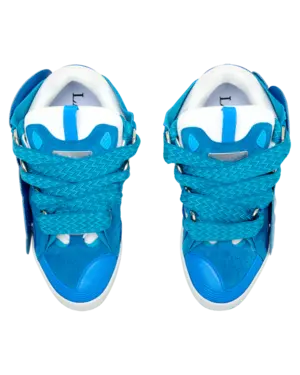LANVIN Curb Patch Sneakers - Blue