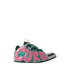 LANVIN Curb Patch Sneakers Green