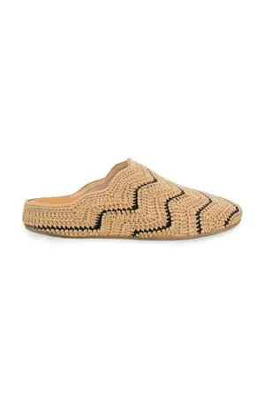 THE SAK Bolinas Crochet Ripple Clogs - Bamboo/black Ripple