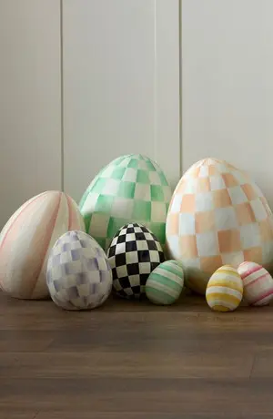 MACKENZIE-CHILDS Mint Check Large Egg