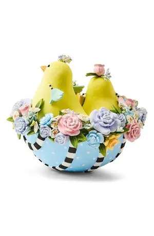 MACKENZIE-CHILDS Patience Brewster Chicks In Egg Figurine