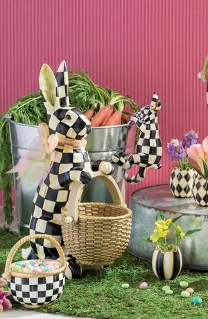 MACKENZIE-CHILDS Courtly Check Small Basket