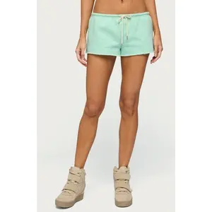 EDIKTED Cutoff Sweatshorts - Aqua