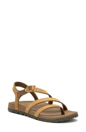 CHACO Lowdown Leather Sandal - Bone Brown