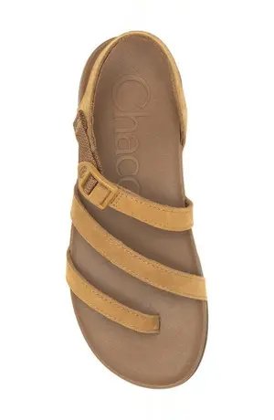CHACO Lowdown Leather Sandal - Bone Brown