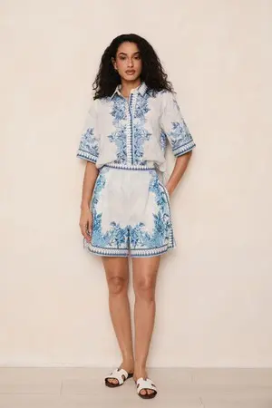RAISHMA Printed Cotton Shirt