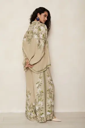 RAISHMA Hilda Floral Print Trousers