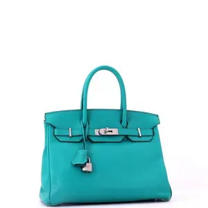 Hermès Birkin Handbag Clemence With Palladium Hardware 30