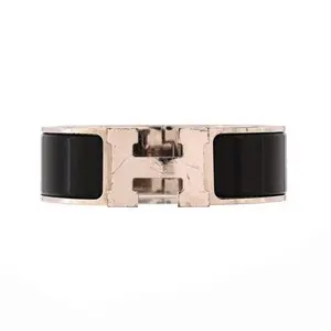 HERMÈS Clic H Enamel Wide Bracelet