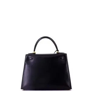Hermès Kelly Handbag Box Calf With Gold Hardware 28 - Black