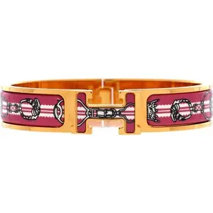 HERMÈS Clic H Bracelet Printed Enamel Narrow