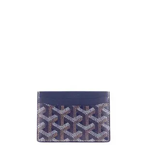 Goyard Saint Sulpice Card Holder Coated Canvas - Blue