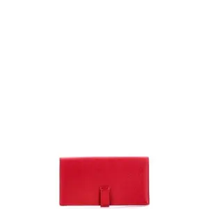 Hermès Bearn Wallet Epsom Long - Rubis