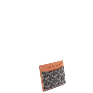 Goyard Saint Sulpice Card Holder Coated Canvas - Black