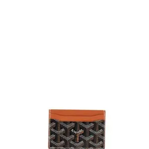 Goyard Saint Sulpice Card Holder Coated Canvas - Black