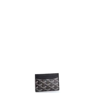 Goyard Saint Sulpice Card Holder Coated Canvas - Black