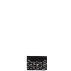 Goyard Saint Sulpice Card Holder Coated Canvas - Black