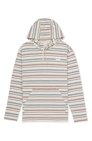 Hurley Striped Hooded Poncho - Bone
