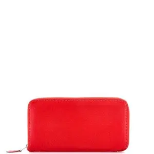 Hermès Azap Zip Around Wallet Chevre Mysore Long - Red