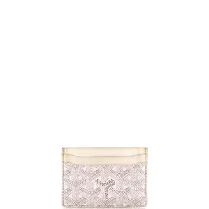 Goyard Saint Sulpice Card Holder Coated Canvas - White