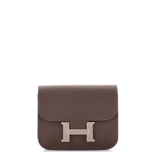 Hermès Constance Slim Wallet Epsom - Grey