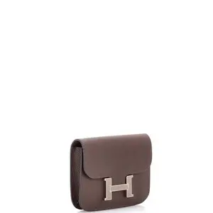 Hermès Constance Slim Wallet Epsom - Grey