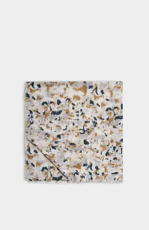 KATIE LOXTON Printed Scarf Terrazo