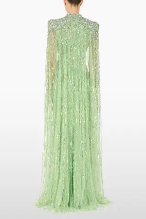 Jenny Packham Opera Embellished Maxi Gown - Calypso