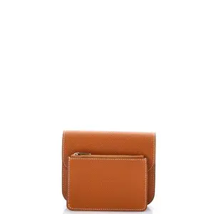 Hermès Constance Slim Wallet Epsom - Brown