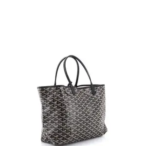 Goyard Saint Louis Tote Coated Canvas Pm - Black