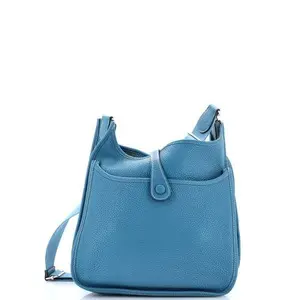 Hermès Evelyne Bag Gen Iii Clemence Pm - Blue