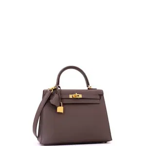 Hermès Kelly Handbag 25 - Etain