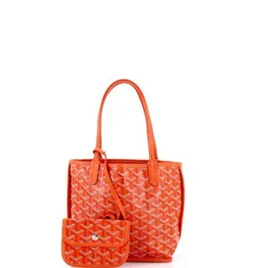 Goyard Anjou Reversible Tote Coated Canvas Mini - Orange