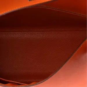 Hermès Kelly Handbag Orange Epsom With Palladium Hardware 35