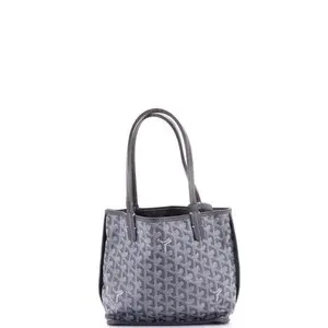 Goyard Anjou Reversible Tote Coated Canvas Mini - Grey