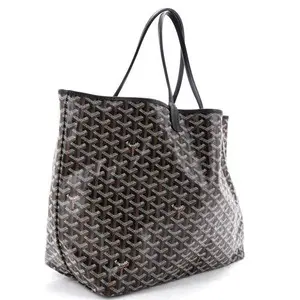 Goyard Saint Louis Tote Coated Canvas Gm - Black