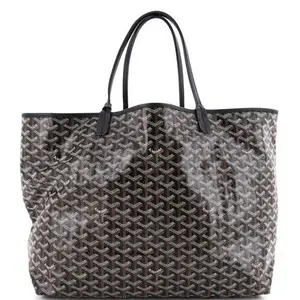 Goyard Saint Louis Tote Coated Canvas Gm - Black