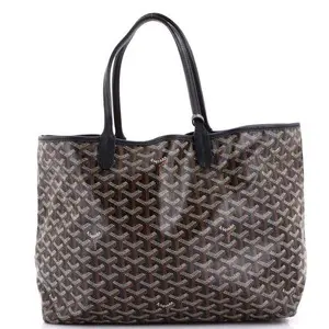 Goyard Saint Louis Pm Tote Coated Canvas - Black