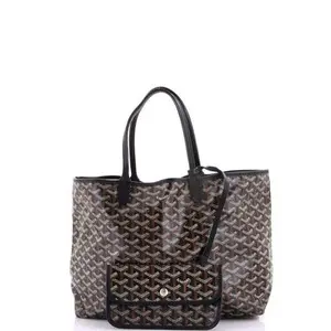 Goyard Saint Louis Pm Tote Coated Canvas - Black