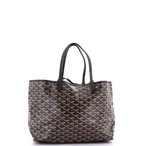 Goyard Saint Louis Pm Tote Coated Canvas - Black
