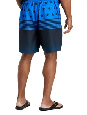HARBOR BAY BY DXL Patriotic Board Shorts
