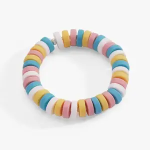 ALEX AND ANI Smarties Candy Stretch Bracelet - Silver