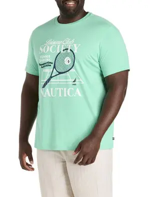 NAUTICA Big & Tall Tennis Graphic Tee