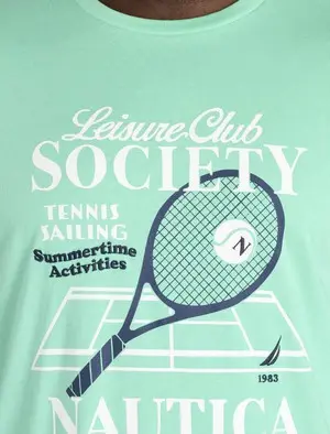 NAUTICA Big & Tall Tennis Graphic Tee